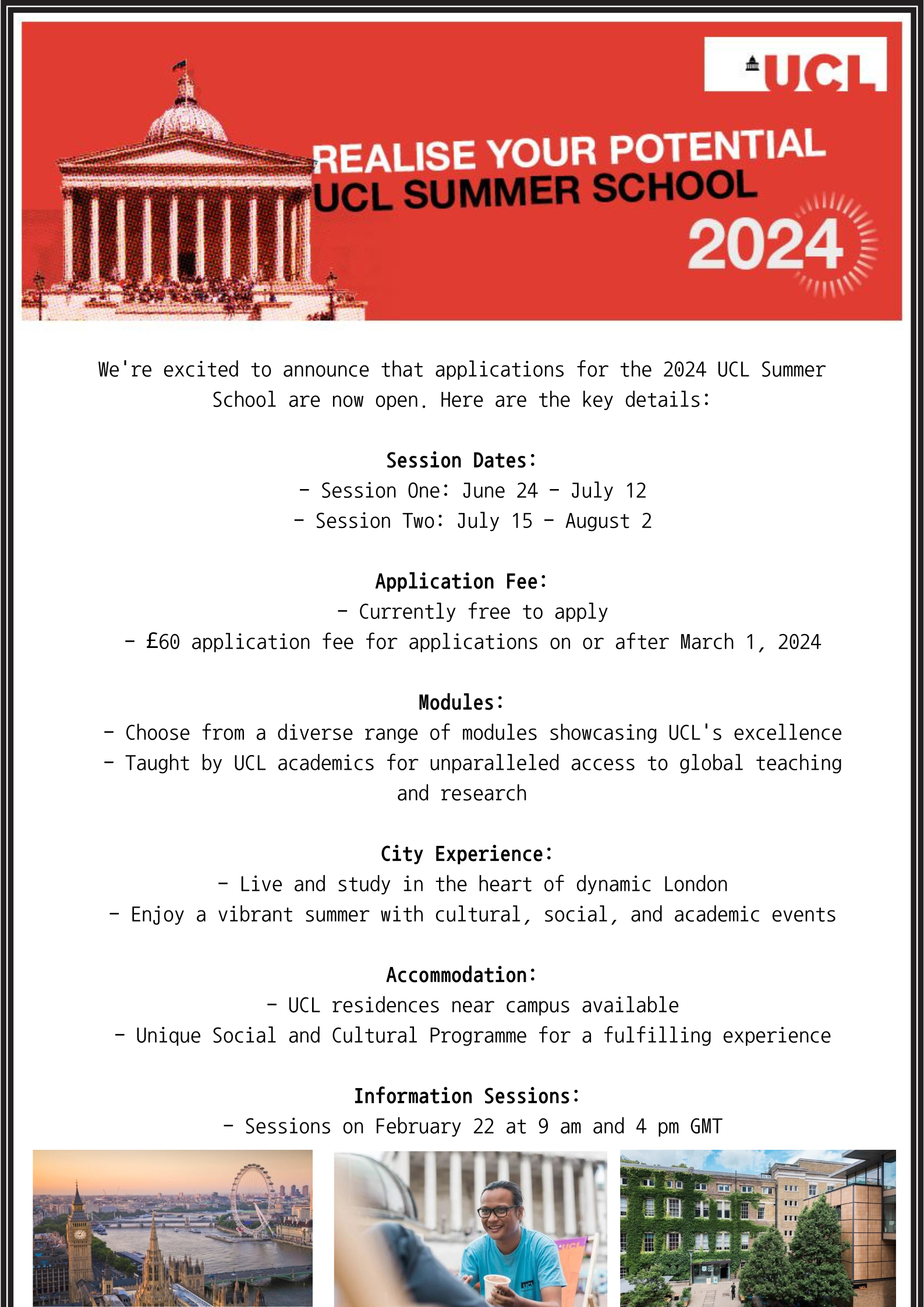 [홍보] UCL Summer School 2024 | OIA